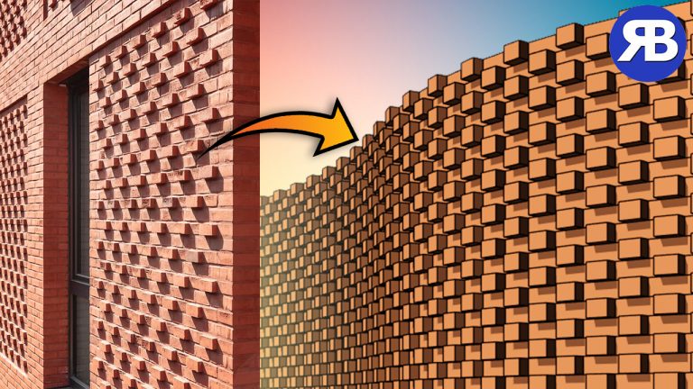 Protruding bricks facade: Panel family and Revit model - RV Boost